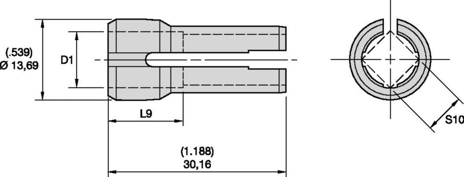 Collets and Sleeves - DA-J Series Double-Angle Solid Tap Collets