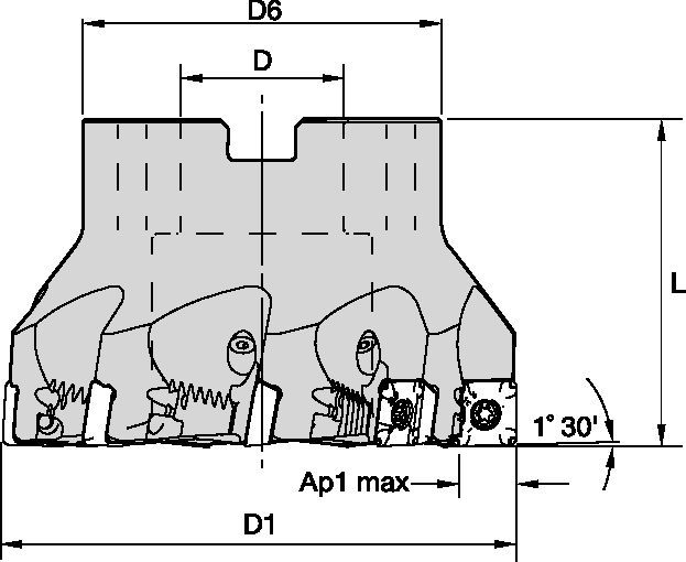Z-Axis Plunge Mill - Indexable Plunge Mills