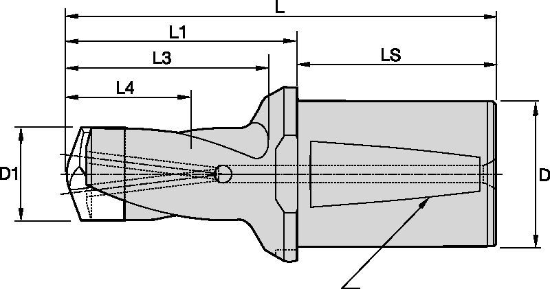 Modulare Bohrer - Modulares Bohren • Flanschschaft mit Whistle Notch™ (WD)