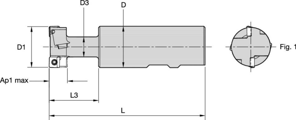 KTMS™ - Indexable T-Slot Cutter