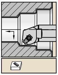 Top Notch™ Boring Bars - Kendex™ Negative Inserts