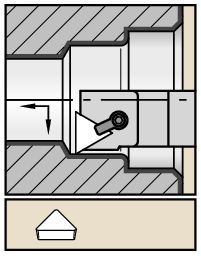 Kendex™ Boring Bars Kendex Positive Inserts