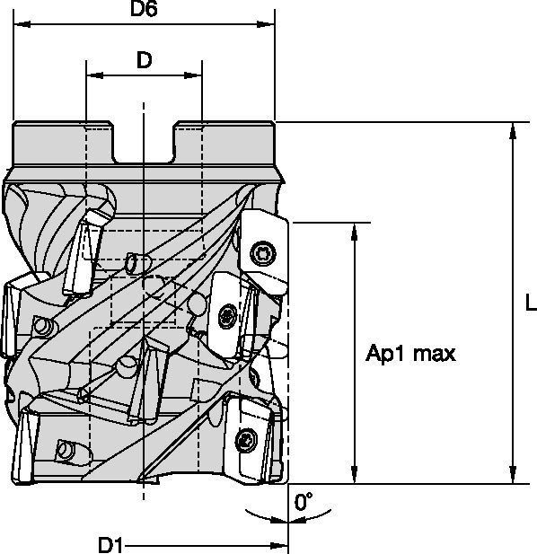 Mill 1-10™ Helical - Indexable Helical End Mills