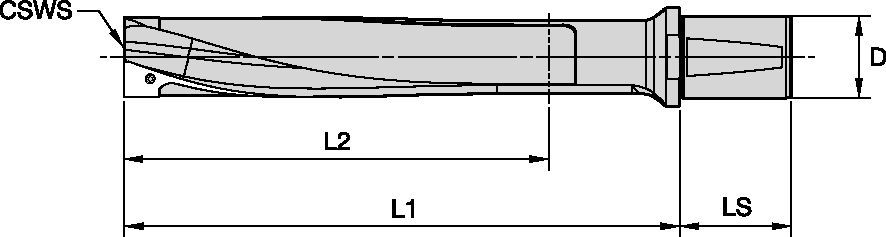 Modular Drills - Modular Drilling • Whistle Notch™ Shank (WD)