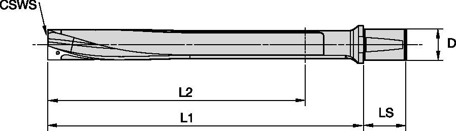 Modular Drills - Modular Drilling • Whistle Notch™ Shank (WD)