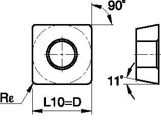 Screw-On SPMT ISO/ANSI Turning Insert 3744988 - Kennametal
