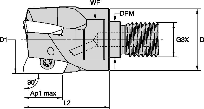 Mill 1-18™ Indexable End Mills