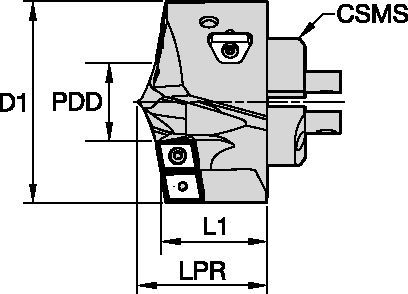 Modular Drills Modular Drilling • Drill Head with DFC inserts