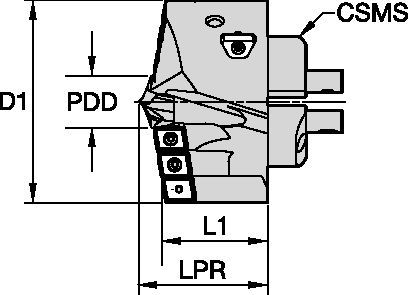 Modular Drills - Modular Drilling • Drill Head with DFC inserts