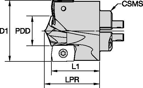 Modular Drills Modular Drilling • Drill Head with DFR inserts