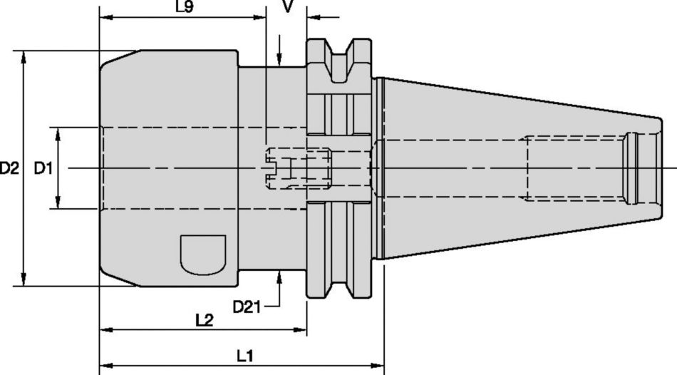 DV40 Shank Tools - HydroForce™ Hydraulic Toolholders High Torque (HT)