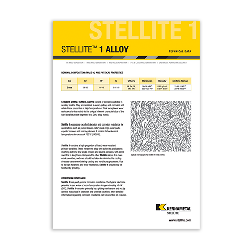 Stellite 1 Alloy – Stellite