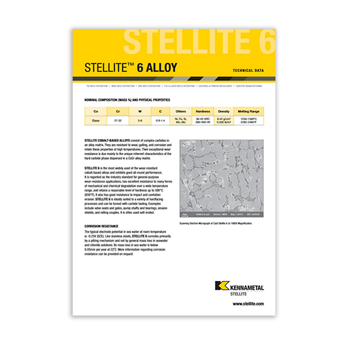 Stellite 6 Alloy – Stellite