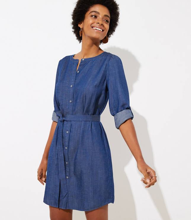 Denim Dresses For Fall - Two Scoops of Style