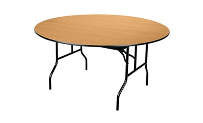 Pemberly Row Vinyl Folding Table in Black ~ Folding Tables