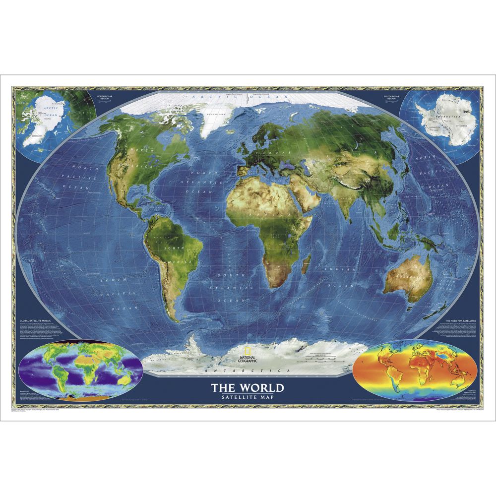 Framed & Laminated Wall Maps | National Geographic Store
