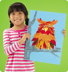 Autumn Owls Leaf Collage | Lakeshore® Learning Materials