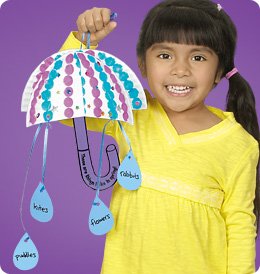 “April Showers” Umbrella Mobiles | Lakeshore® Learning Materials
