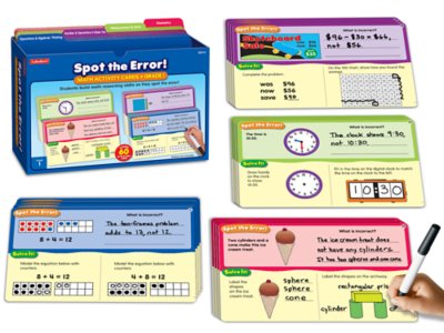 Spot the Error! Math Activity Cards - Gr. 3 at Lakeshore Learning