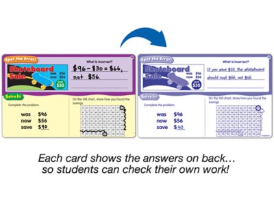 Spot the Error! Math Activity Cards - Gr. 1 at Lakeshore Learning