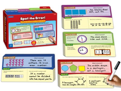 Spot the Error! Math Activity Cards - Gr. 3 at Lakeshore Learning