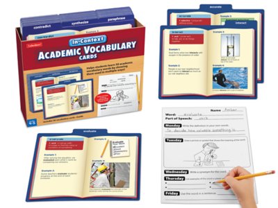 In-Context Academic Vocabulary Cards - Gr. 4-5 at Lakeshore Learning