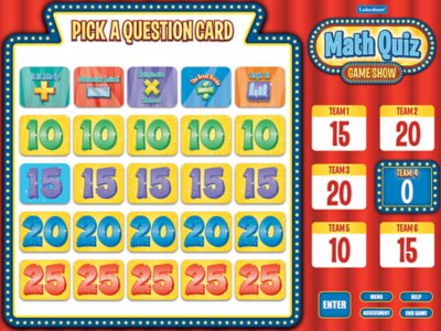 Math Quiz Game Show - Gr. 1‑3 - Interactive CD-ROMs at Lakeshore Learning