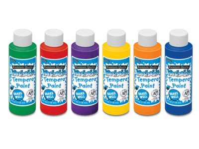 Lakeshore Fully Washable Liquid Tempera Paint - 4‑Ounce Bottles at ...