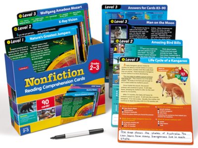 Nonfiction Reading Comprehension Practice Cards - Gr. 2-3 at Lakeshore ...