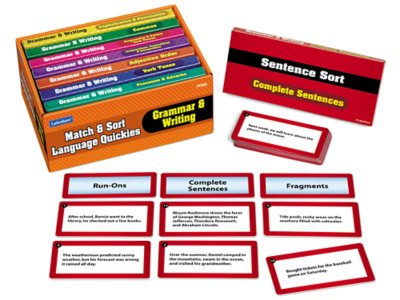 Match & Sort Language Quickies - Gr. 4-5 - Complete Set at Lakeshore ...