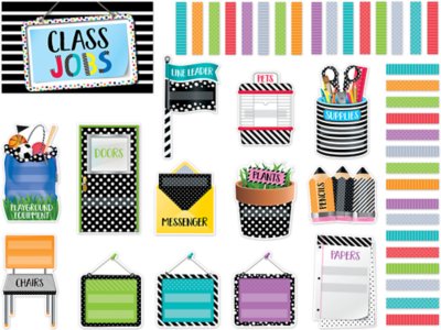 Bold & Bright Pom-Pom Name Tags at Lakeshore Learning