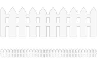White Picket Fence Border at Lakeshore Learning