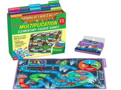 Multiplication Facts Folder Game Library - Gr. 3-5 at Lakeshore Learning