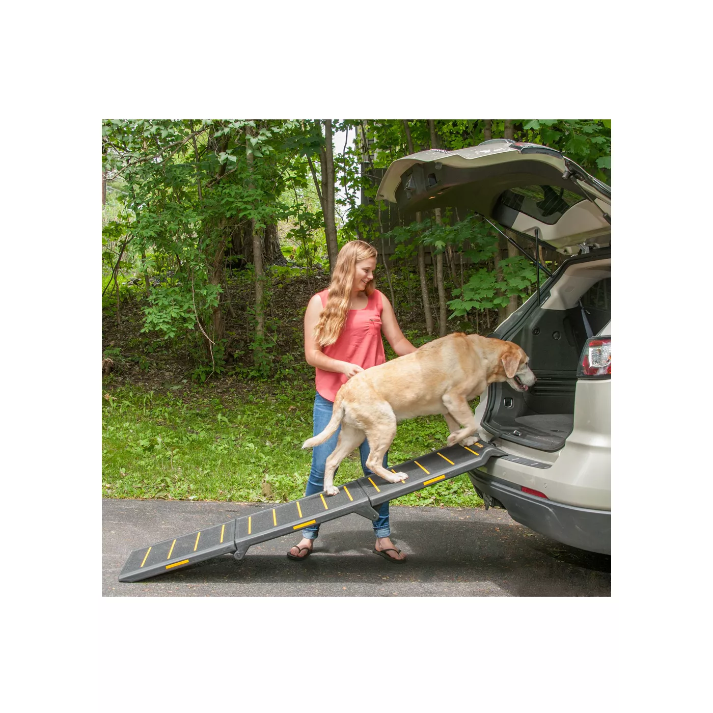 Pet Gear Extra Wide Reflective Pet Ramp