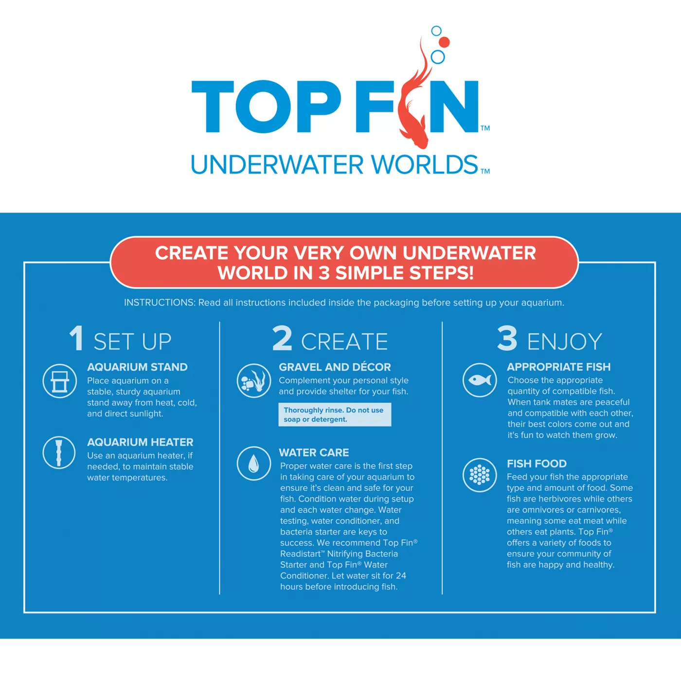 Top Fin® Essentials Aquarium Starter Kit