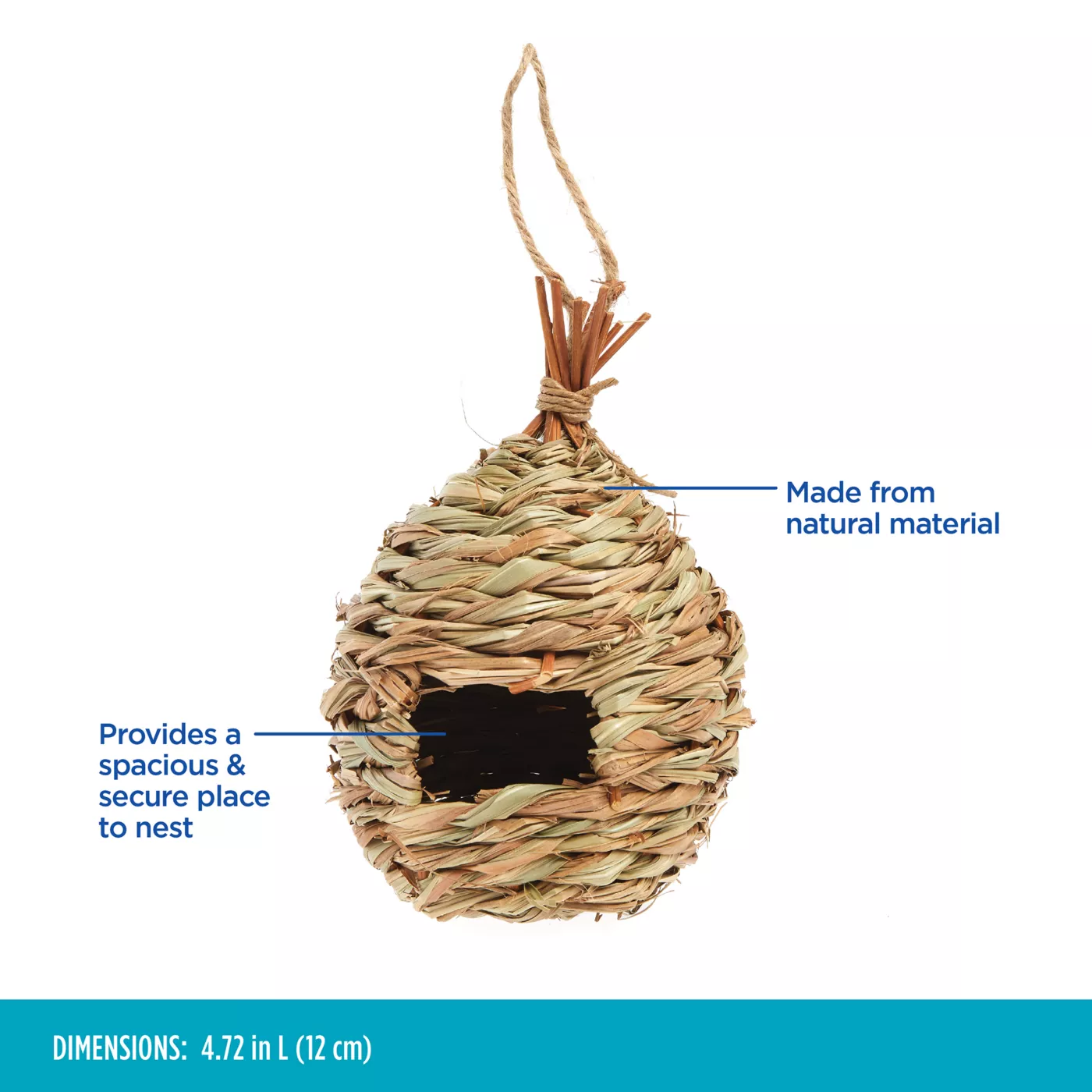 All Living Things® Hand Woven Canary Bird Nest