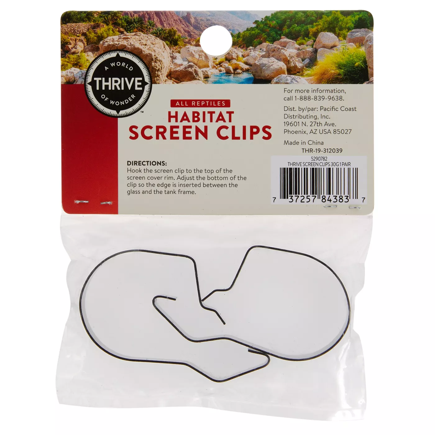 Thrive 30 Gallon and Larger Habitat Screen Clips