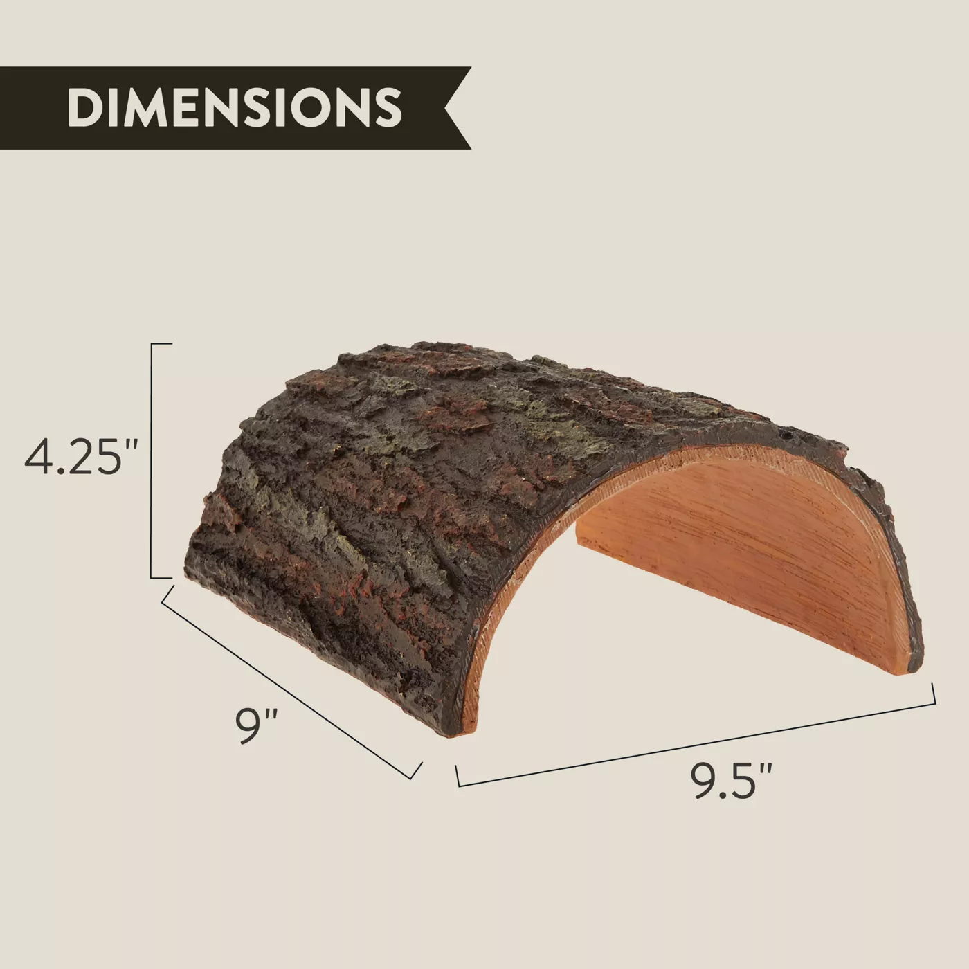 Thrive Wood Hide Reptile Decor