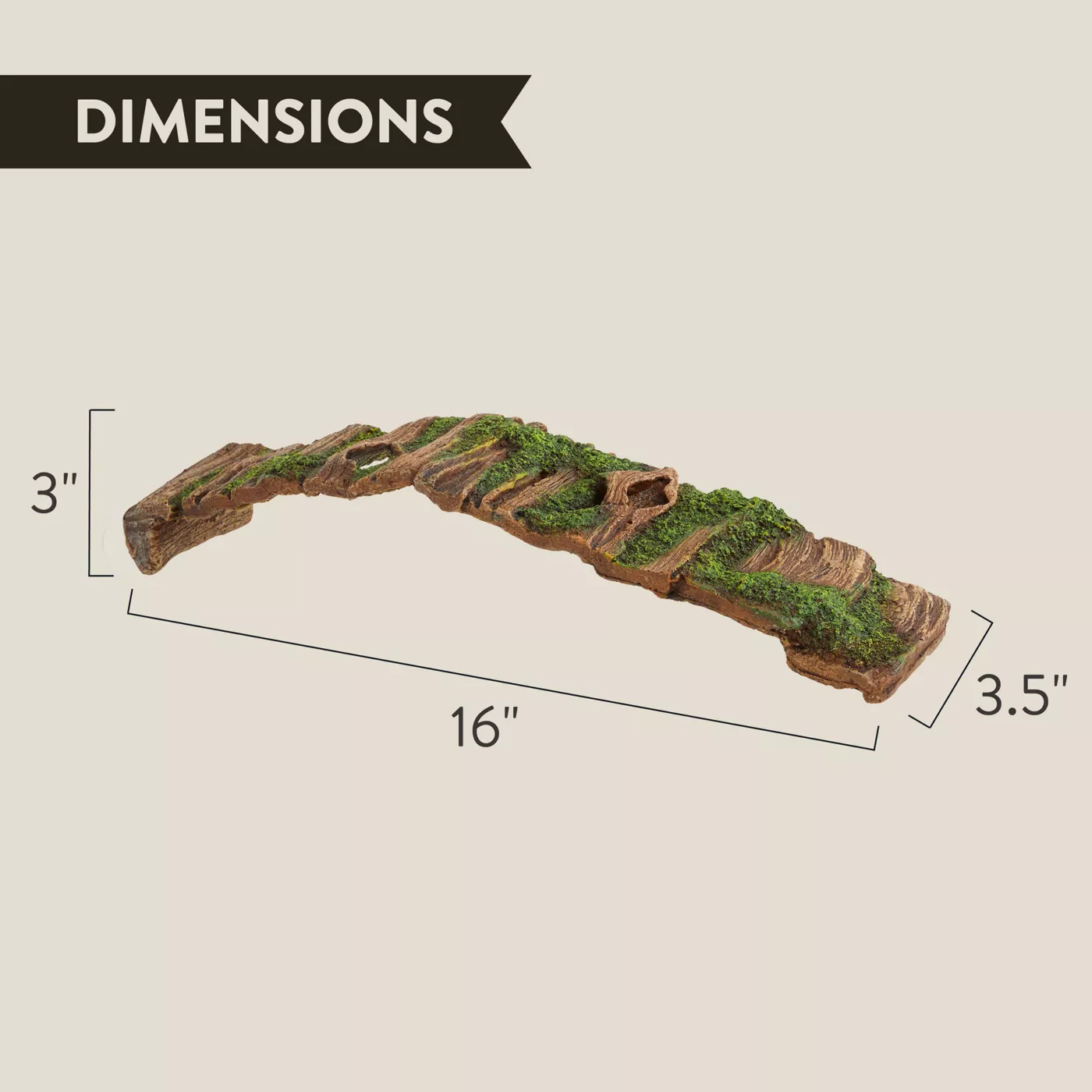 Thrive Hollow Wood Reptile Ramp