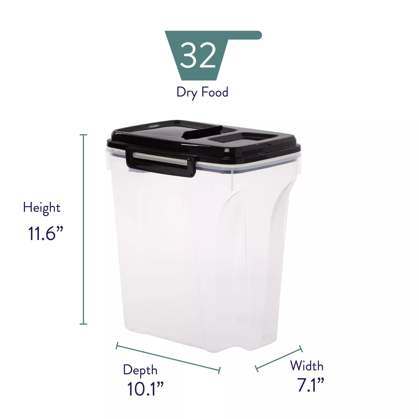 Whisker City® Plastic Food Storage & Dispenser Container