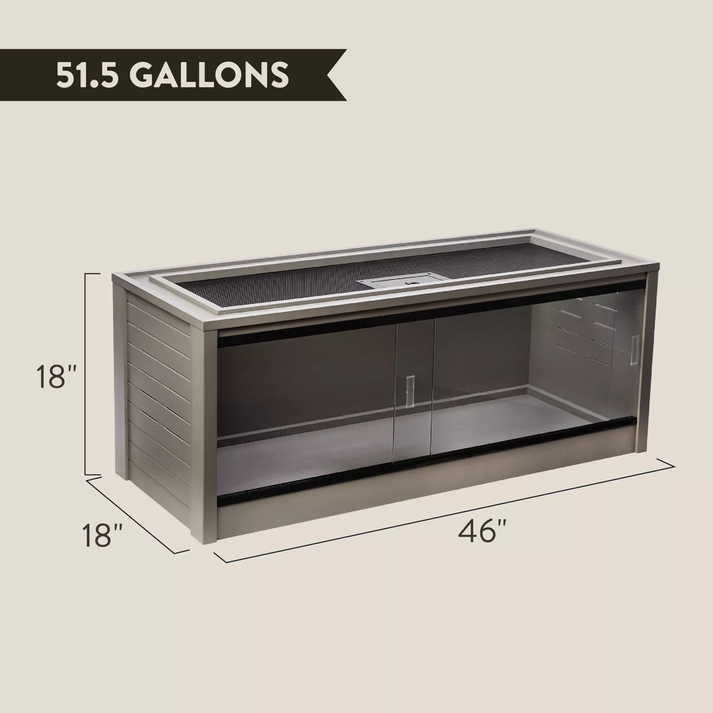 Thrive Lightweight Eco-Flex Composite Reptile Terrarium - 46"