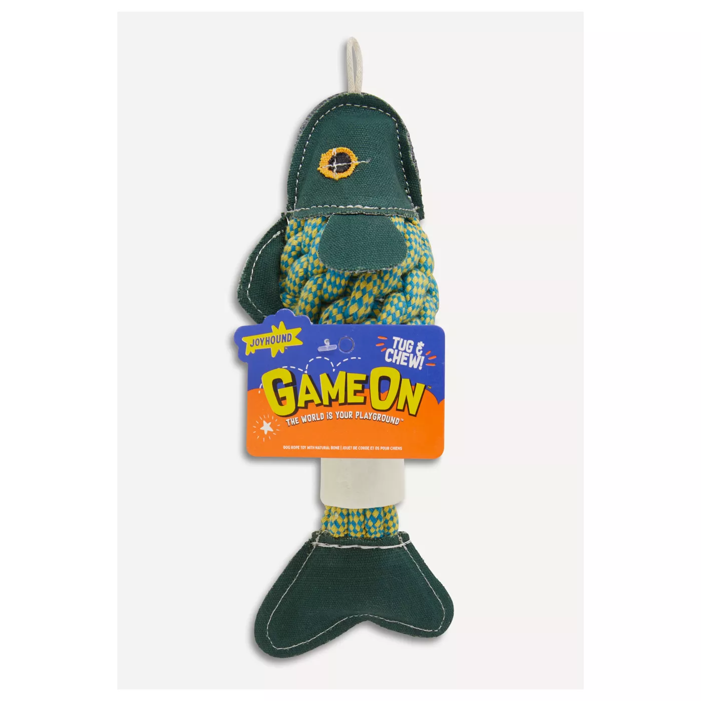 Joyhound Game On Rope Fish with Bone Dog Toy