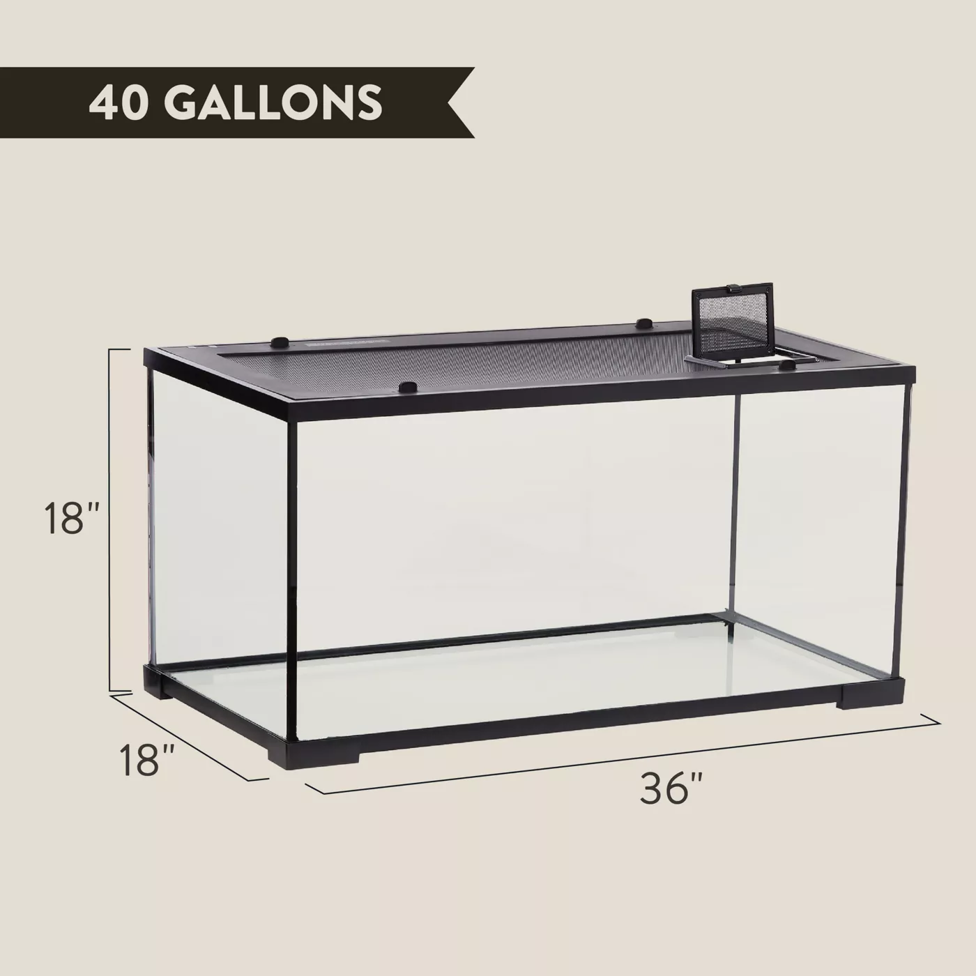 Thrive Temperate Reptile Terrarium Essentials Kit - 40 Gallon