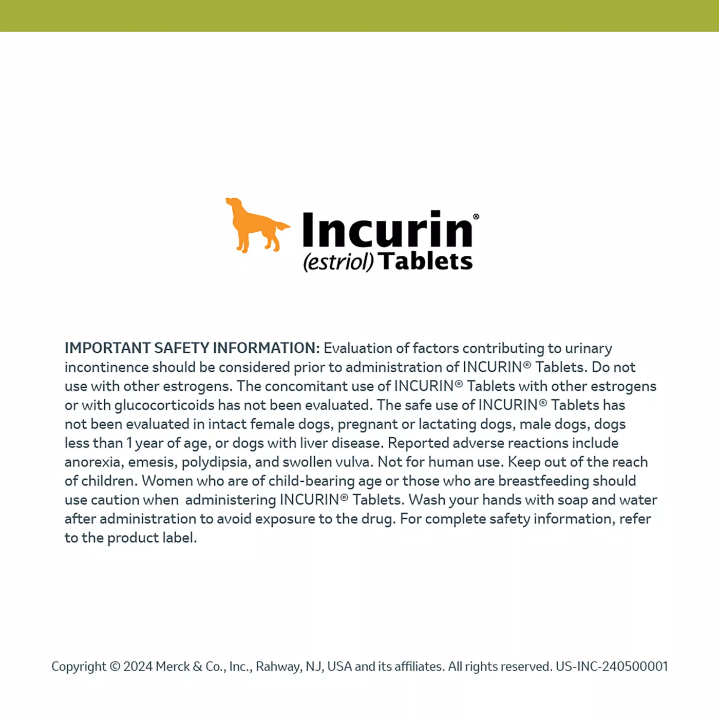 Incurin (Estriol) 1 mg, 30 Tablets