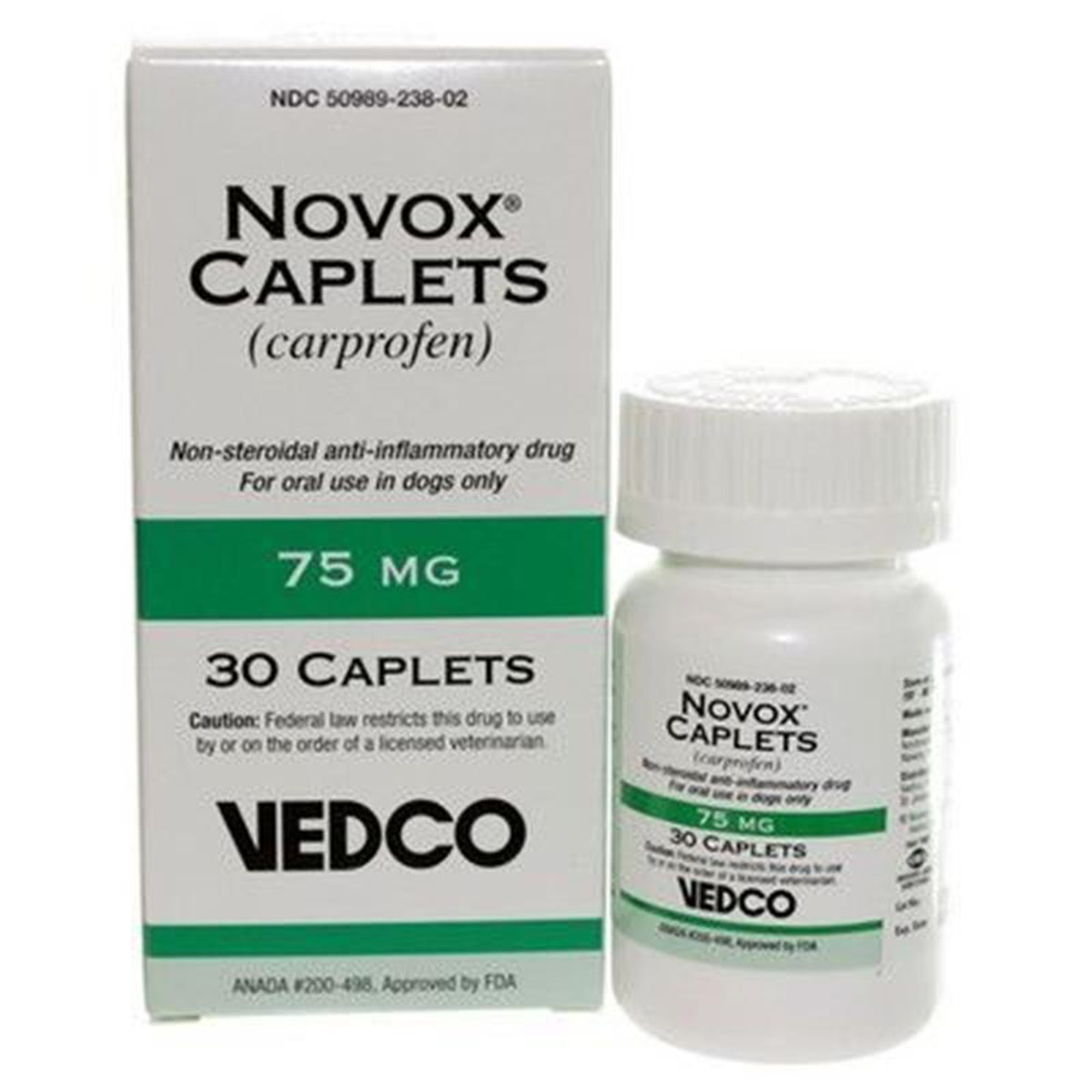 Novox Caplets for Dogs 75 mg