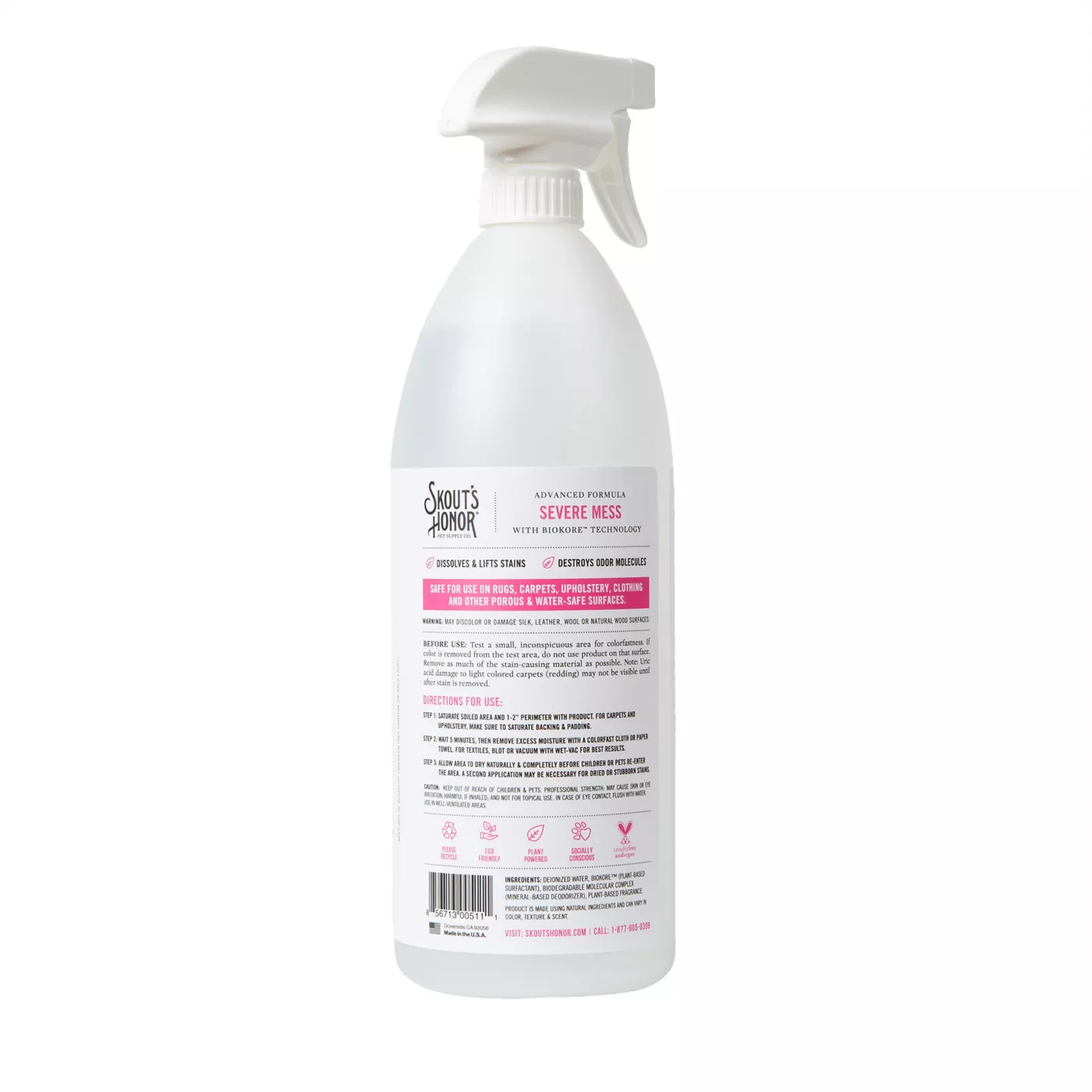 Skout's Honor® Advanced Severe Mess Solution Stain & Odor Remover