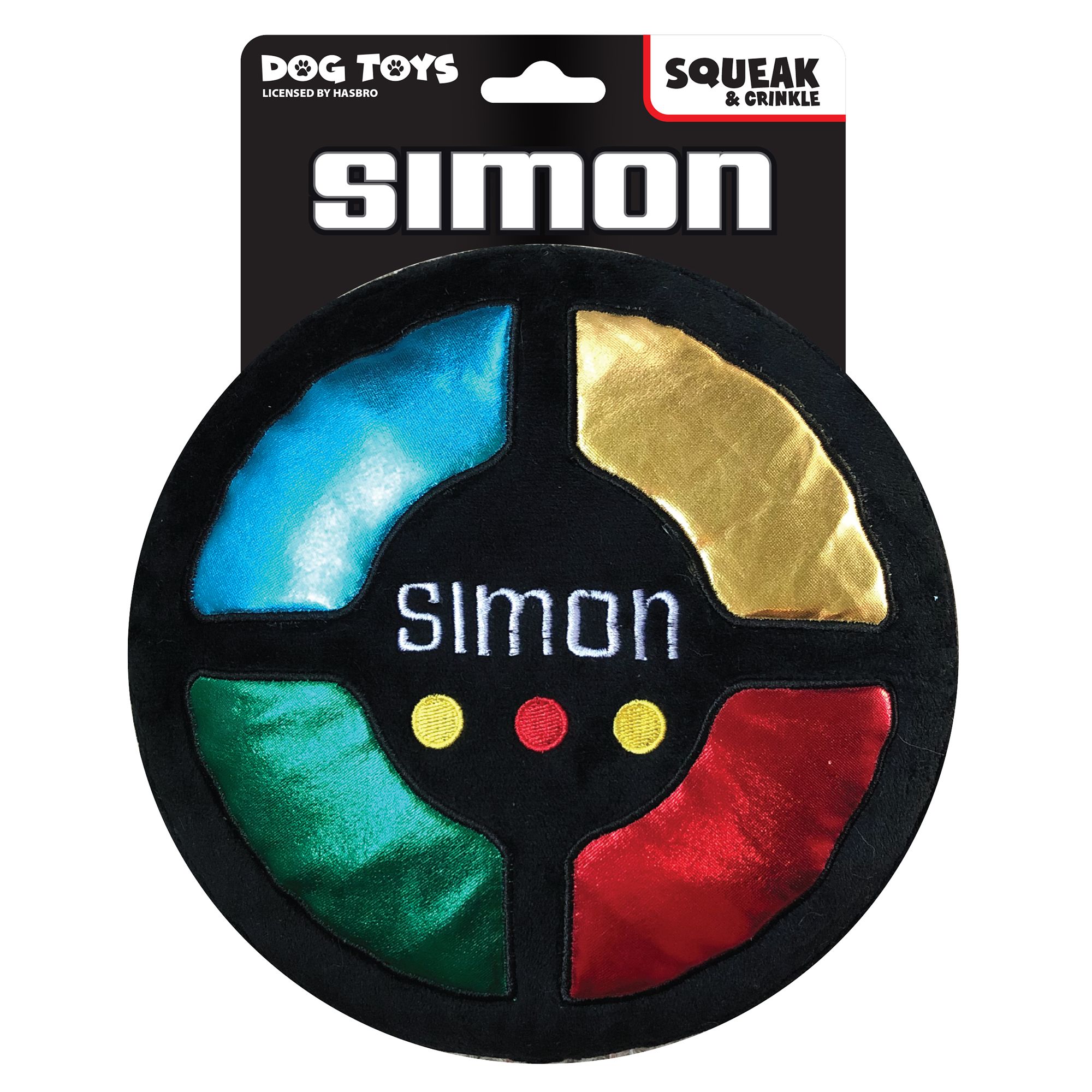 Hasbro Simon Dog Toy - Squeaker, Crinkle | dog Plush Toys | PetSmart