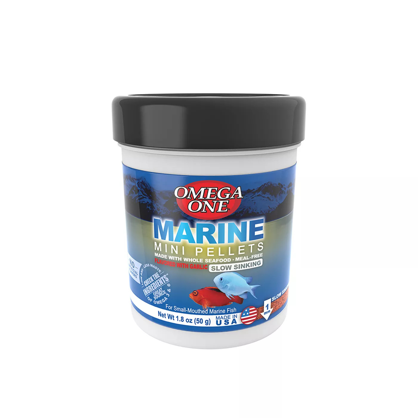 Omega One™ Garlic Marine Slow-Sinking Mini Pellets