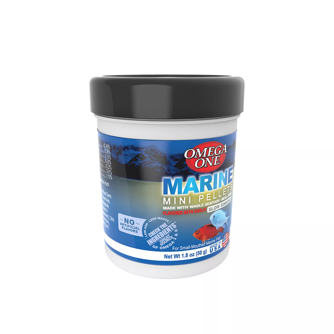 Omega One™ Garlic Marine Slow-Sinking Mini Pellets