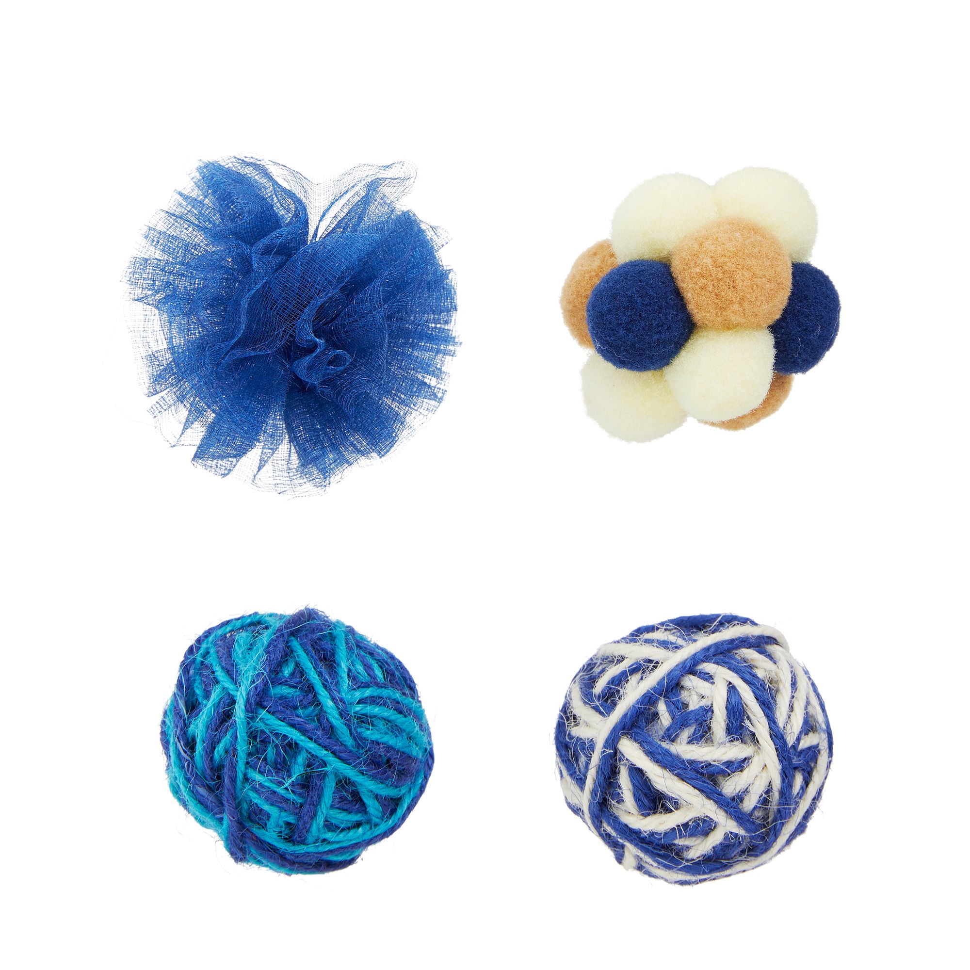 Whisker City® Blue Ball Cat Toys - 4 Pack | cat Balls & Chasers | PetSmart